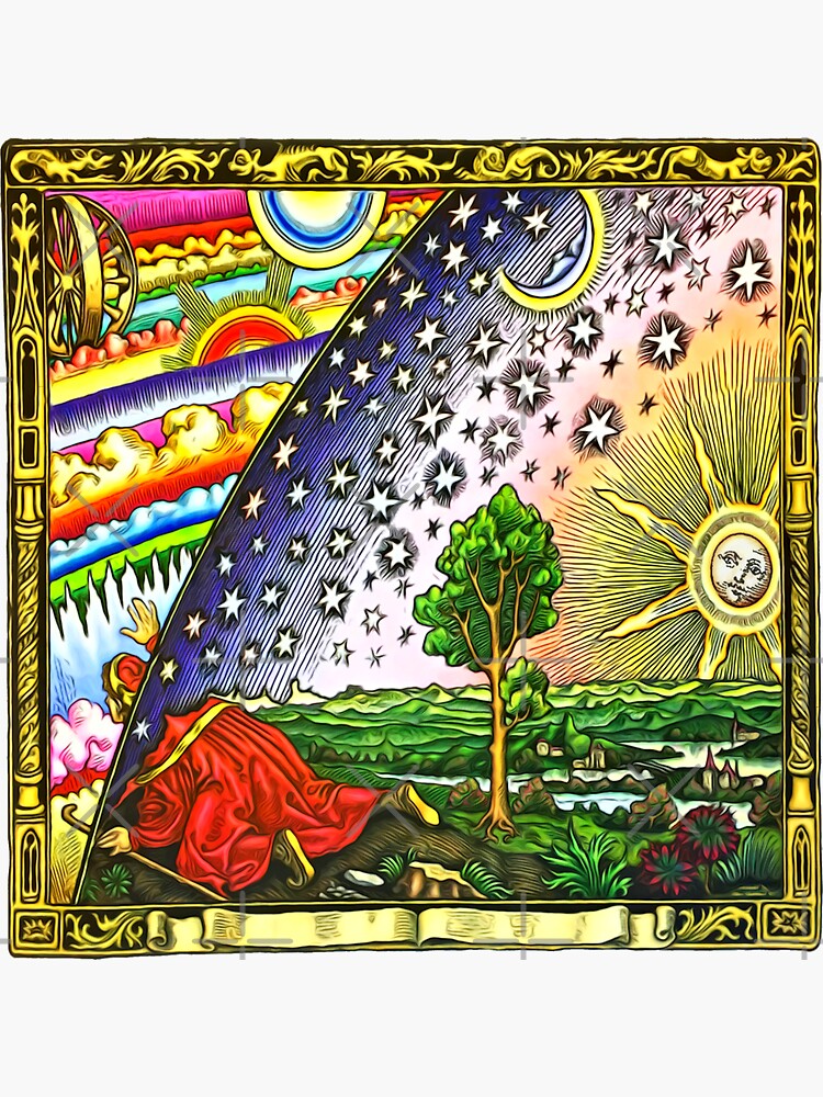 "The Flammarion Engraving (Full Colour)" Sticker for Sale by ...