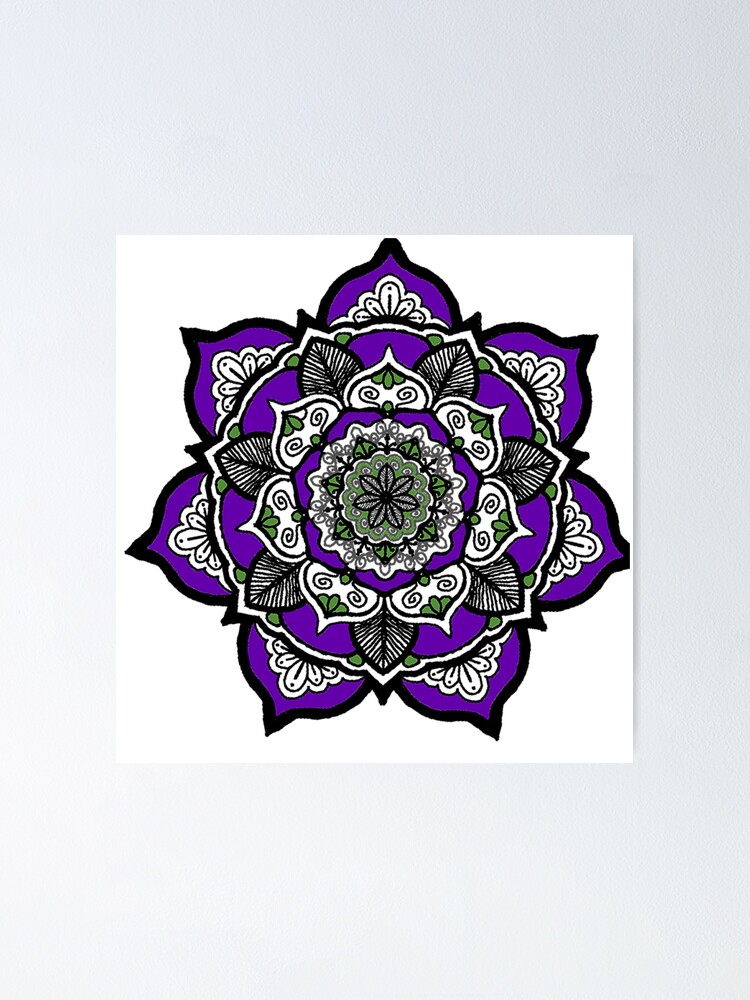 "Joy Mandala - Floral Spring Colors" Poster for Sale by ElisianArts ...