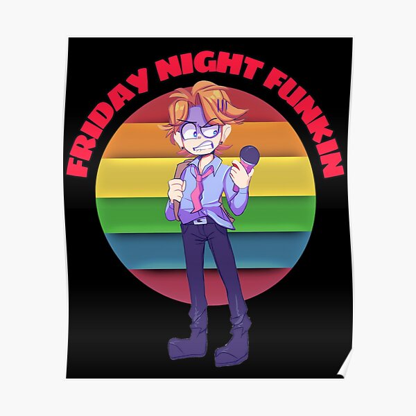 "Friday Night Funkin senpai best character fnf angry " Poster for Sale ...