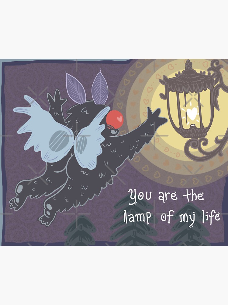 "Mothman Love" Sticker for Sale by Egertron | Redbubble