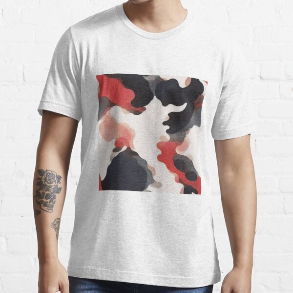 "Abstract Red and Black Paint Splash Swirl Pattern Contemporary Color ...