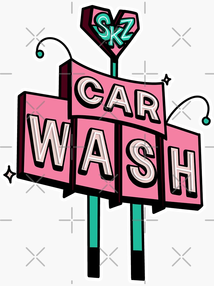 "skz car wash" Sticker for Sale by staykel | Redbubble