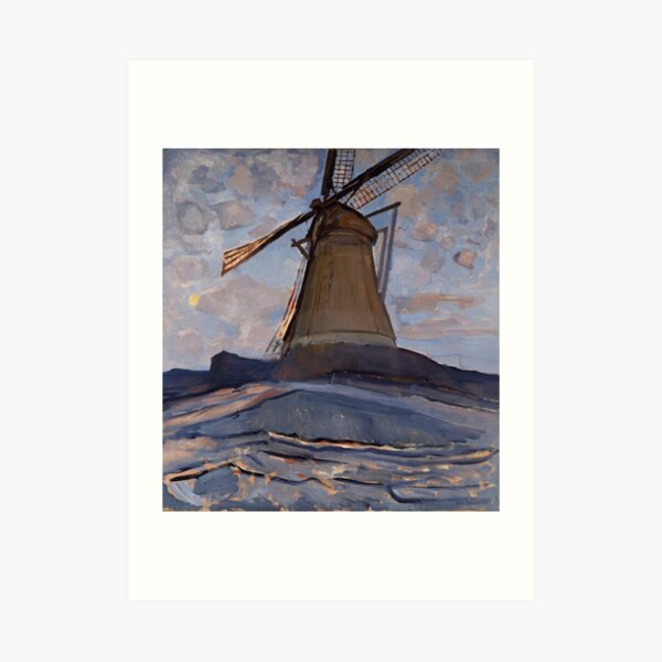 "Piet Mondrian - Windmill, 1917" Art Print for Sale by fineearth ...