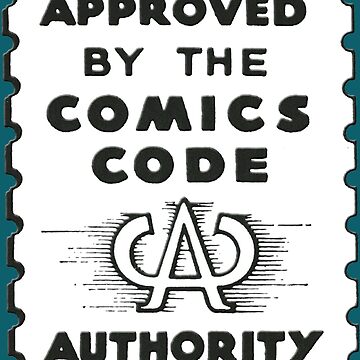 "Comics Code Authority Seal Superhero " Essential T-Shirt for Sale by ...