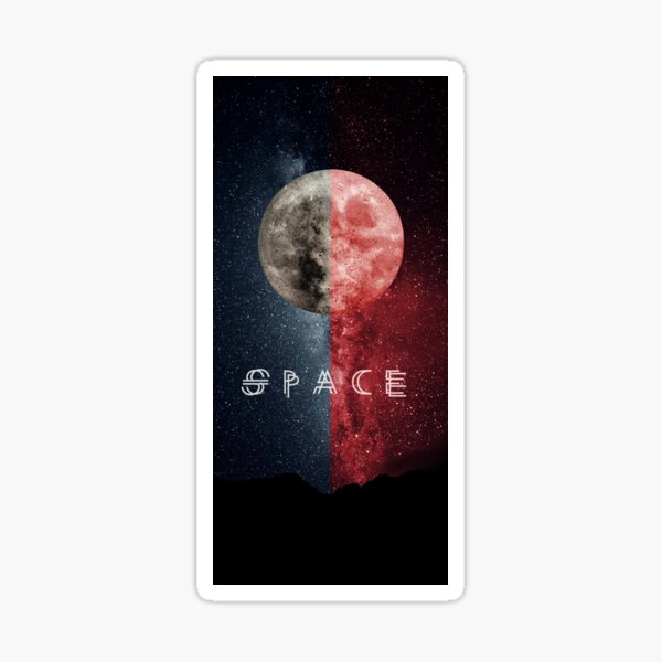 "Red Space phone case" Sticker for Sale by andresde | Redbubble