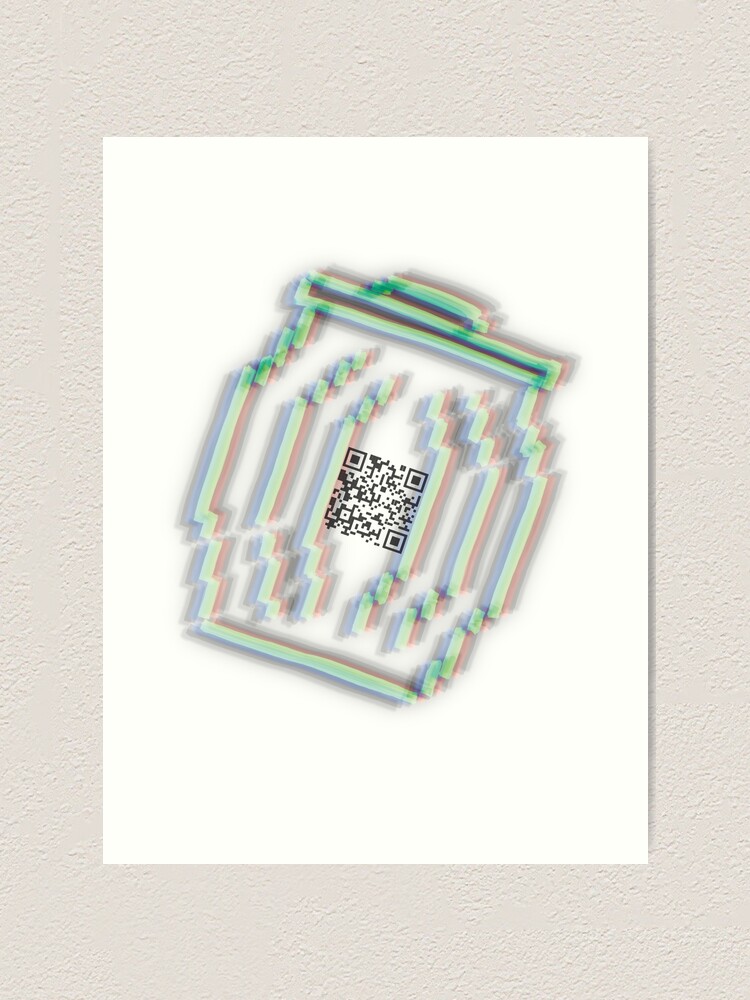 "still a piece of garbage vine meme qr code" Art Print for Sale by ...