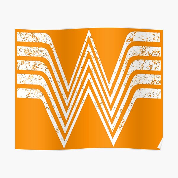 "Whataburger W - White" Poster for Sale by sticker-stacker | Redbubble