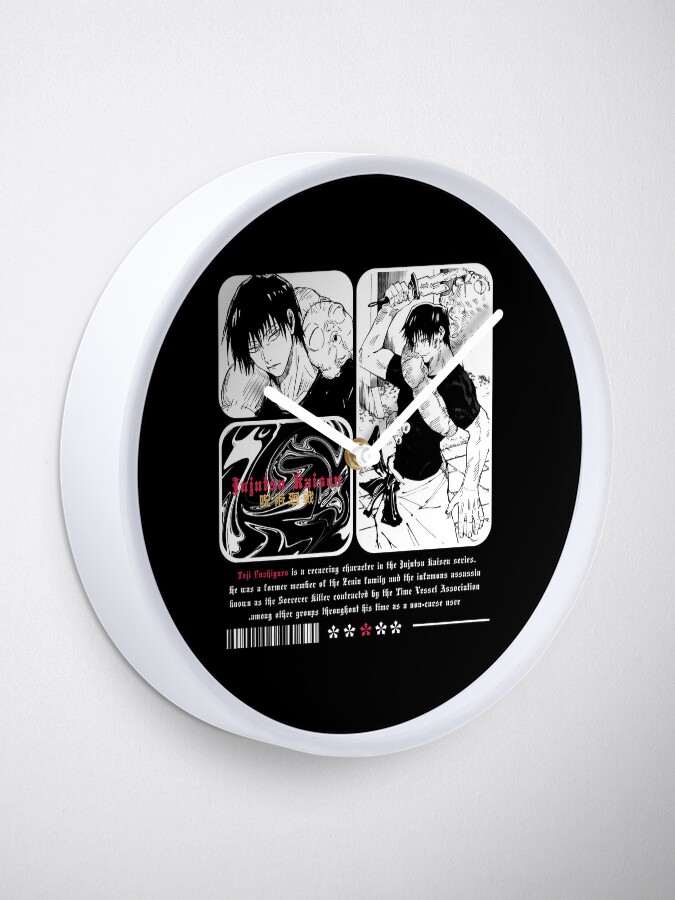 "Toji Fushiguro jujutsu, Fushiguro jujutsu kaisen, jjk manga" Clock for ...