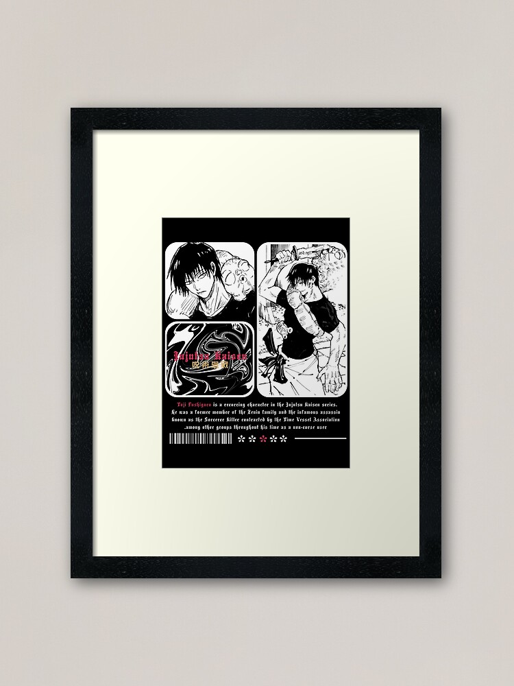 "Toji Fushiguro jujutsu, Fushiguro jujutsu kaisen, jjk manga" Framed ...