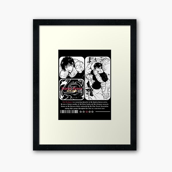 "Toji Fushiguro jujutsu, Fushiguro jujutsu kaisen, jjk manga" Framed ...