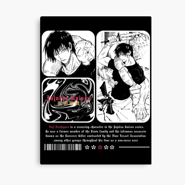 "Toji Fushiguro jujutsu, Fushiguro jujutsu kaisen, jjk manga" Canvas ...