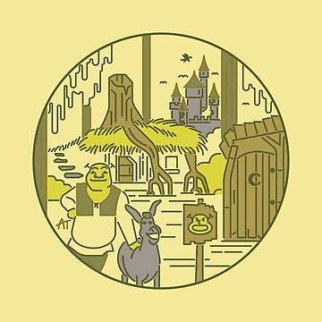 "Shrek Faded Line Art" Art Board Print for Sale by Arden Taylor | Redbubble