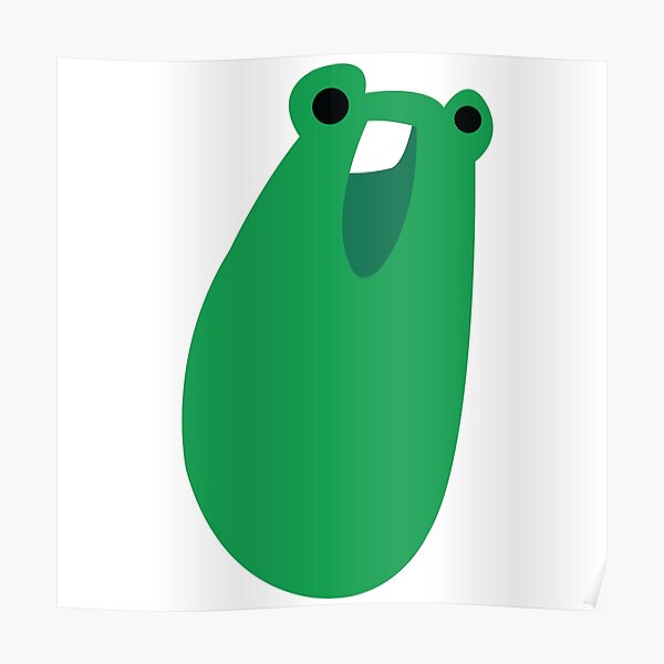"Frog Produce: Cucumber" Poster for Sale by tibia-the-dog | Redbubble