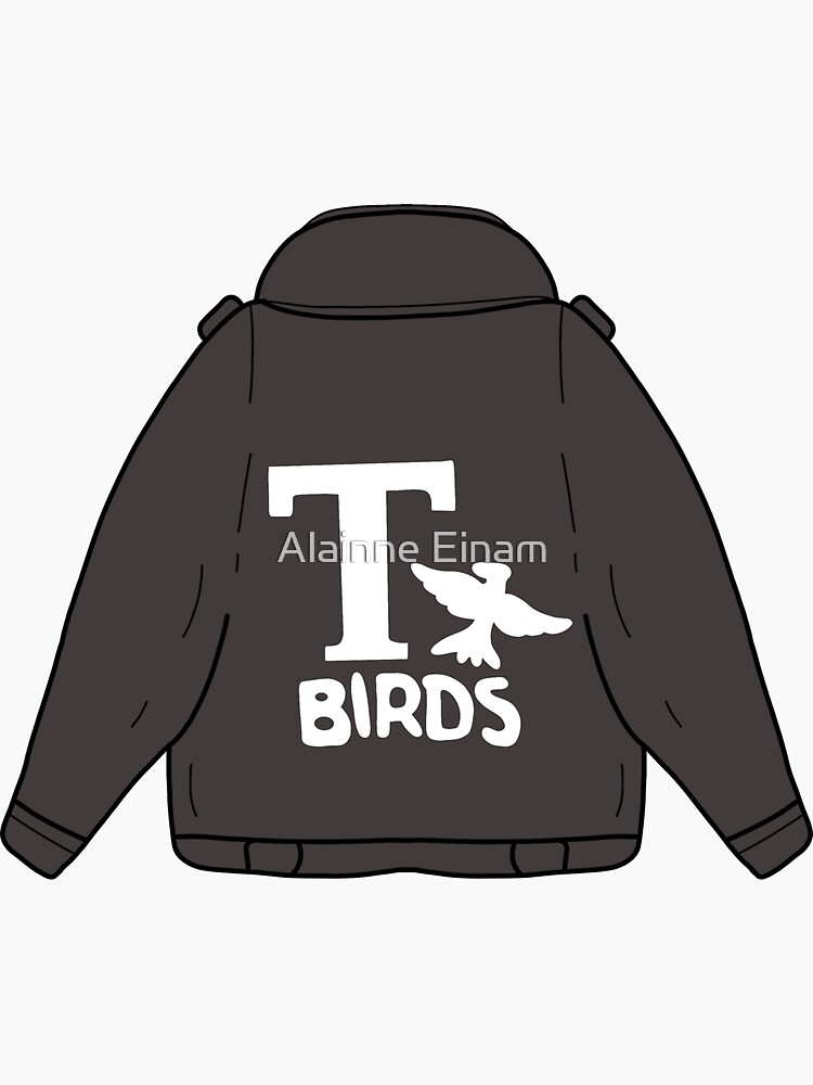 "T-Birds Leather Jacket" Sticker for Sale by alaieina | Redbubble