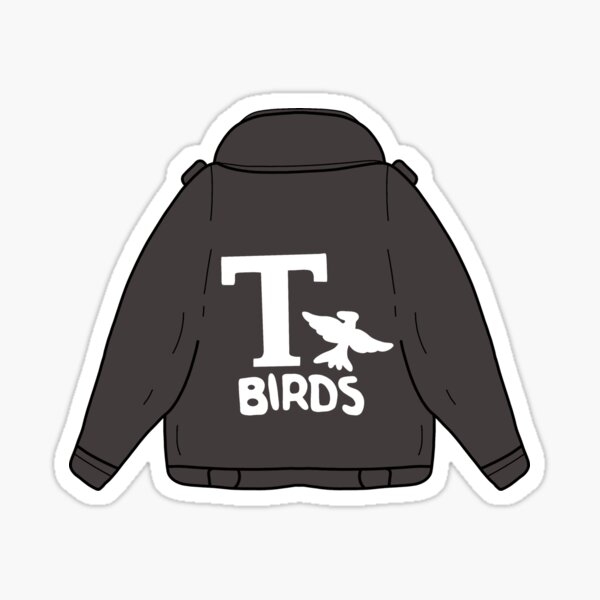 "T-Birds Leather Jacket" Sticker for Sale by alaieina | Redbubble