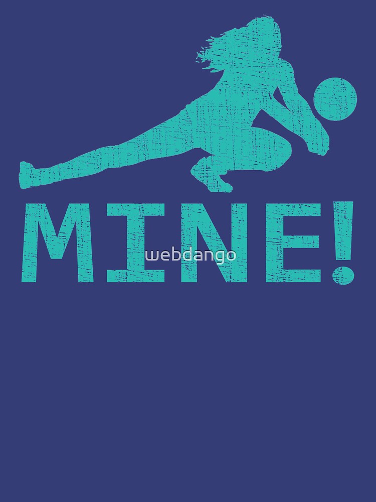 "Fun Distressed Style Mine! Volleyball Player " Essential T-Shirt for ...