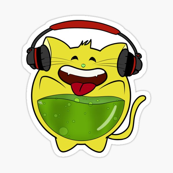 "Mountain Mew Kitty adORBle " Sticker for Sale by adORBlz | Redbubble