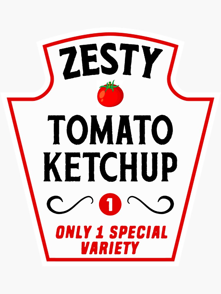 "Zesty Tomato Ketchup" Sticker for Sale by RobynKelby82 | Redbubble