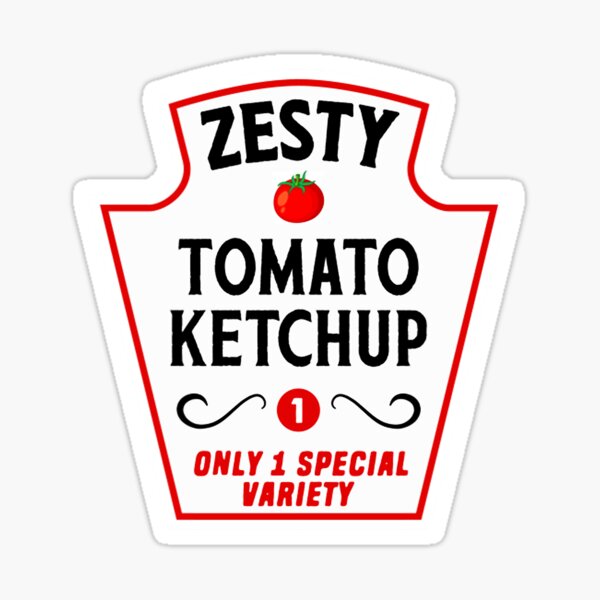 "Zesty Tomato Ketchup" Sticker for Sale by RobynKelby82 | Redbubble