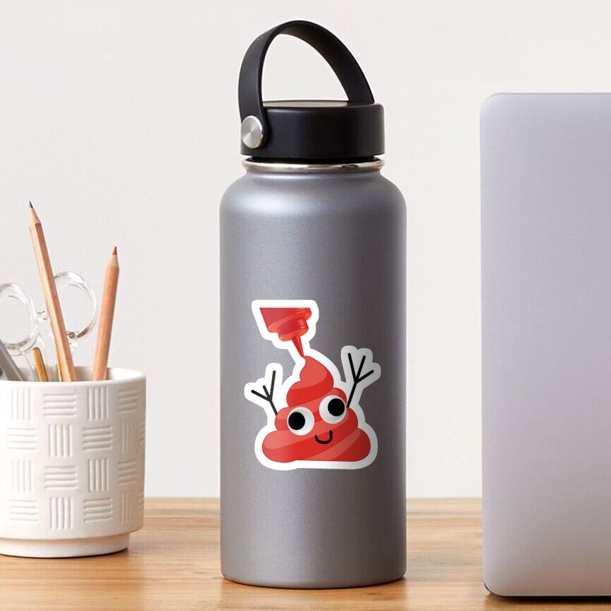 "Ketchup Poop Emoji" Sticker for Sale by RobynKelby82 | Redbubble