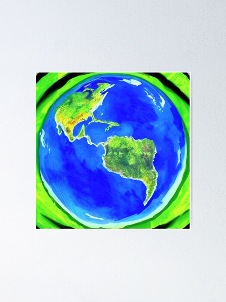 "A Circle Of The Earth Icon" Poster for Sale by EvaluLemaitre | Redbubble
