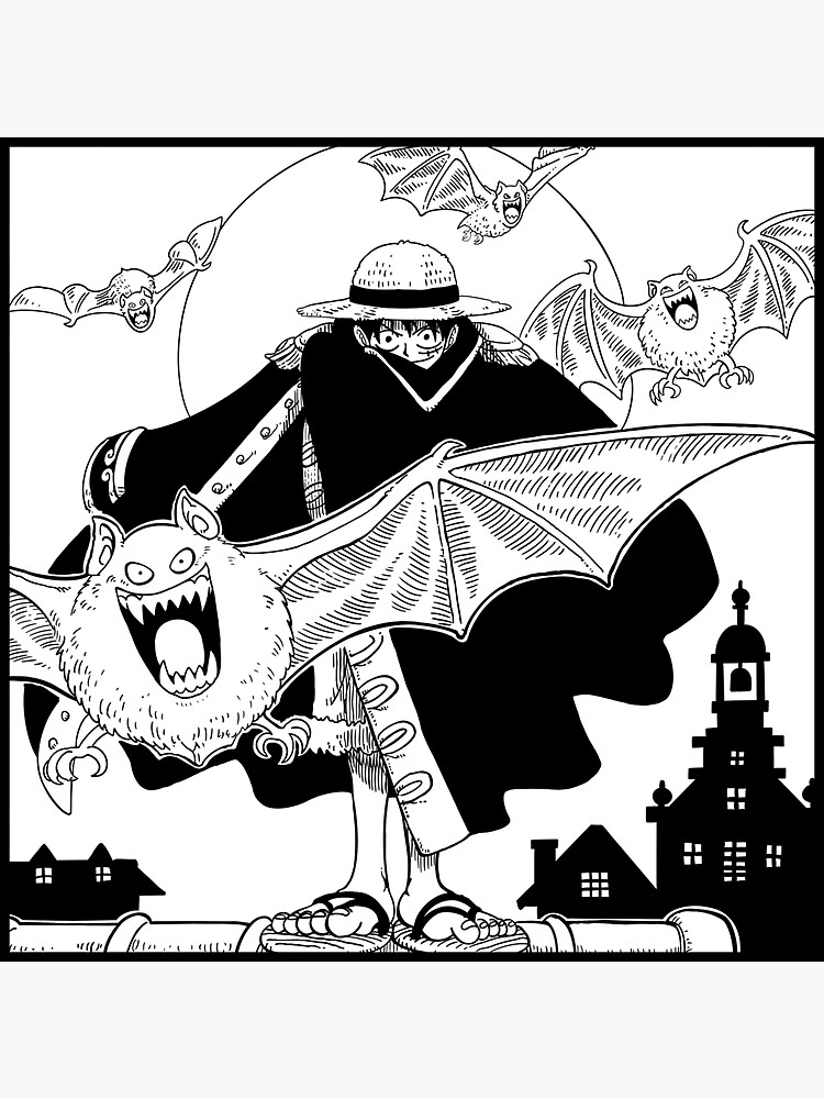 "Halloween Luffy Manga Panel" Sticker for Sale by LunarDesigns14 ...