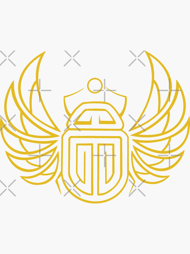 "Gold Scarab emblem" Sticker for Sale by MarcusartDesign | Redbubble