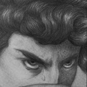 "Crying Lucifer Fallen Angel (Black and White)" Art Print for Sale by ...