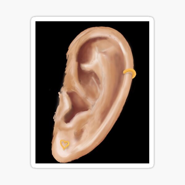 "Ear ring" Sticker for Sale by microgalleryart | Redbubble