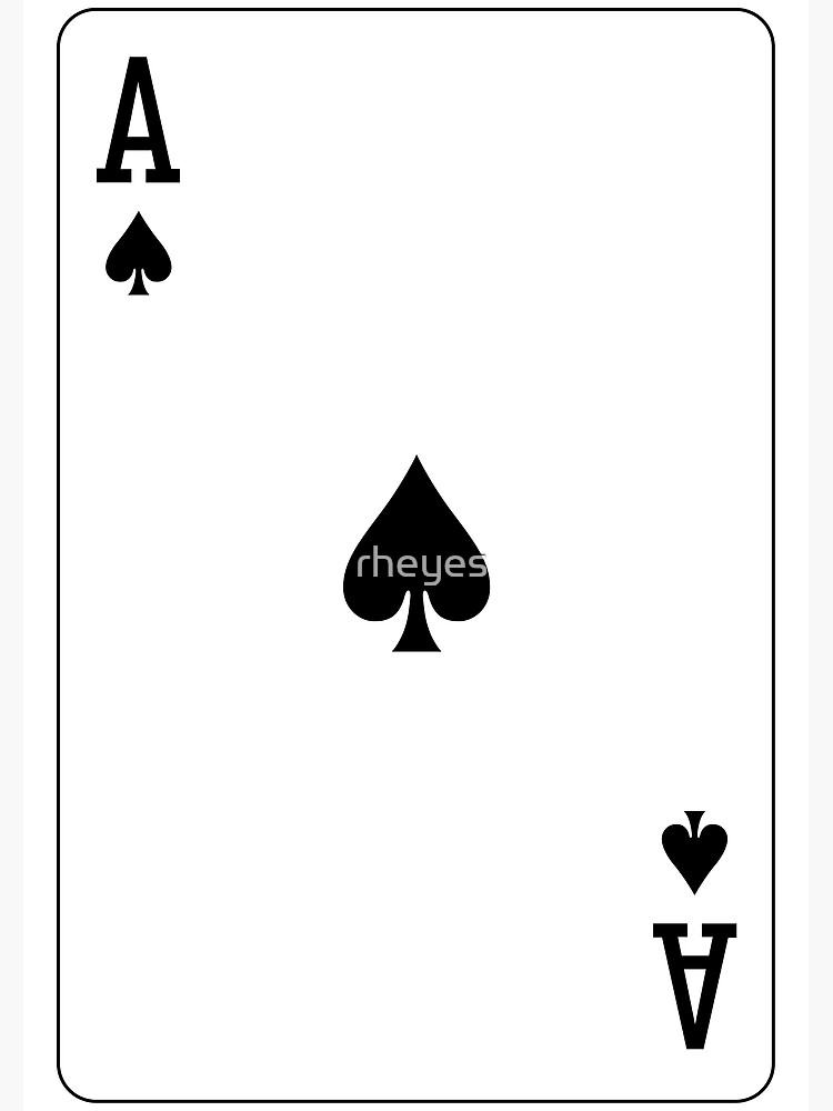 "Ace of Spades " Poster for Sale by rheyes | Redbubble