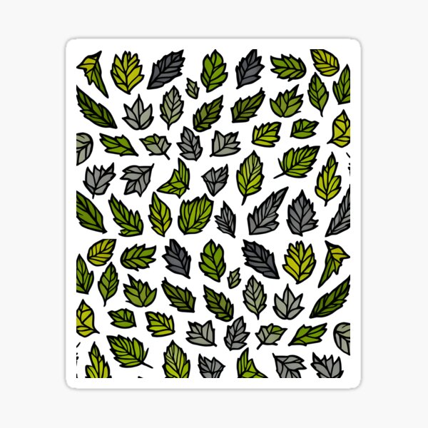 "Tree Leaves Hand drawn " Sticker for Sale by IllustrT | Redbubble