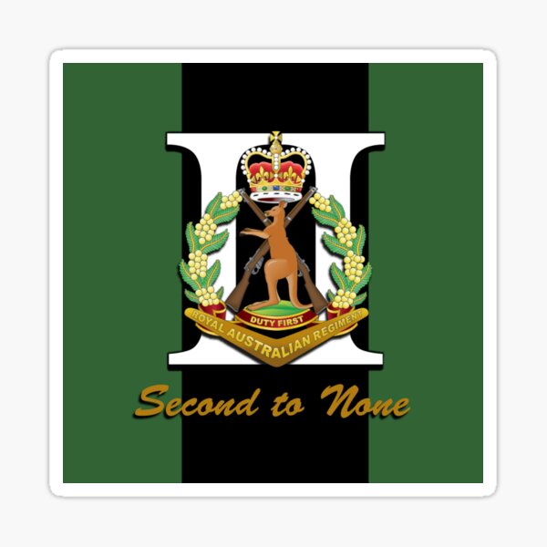 "2 RAR Corps Badge and Colours " Sticker for Sale by RENAGADE4LYF ...