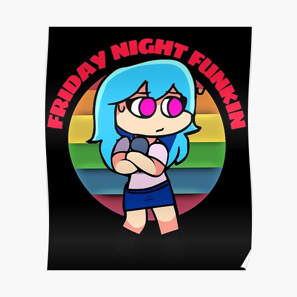 Poster « Friday Night Funkin sky meilleur personnage fnf », par ...