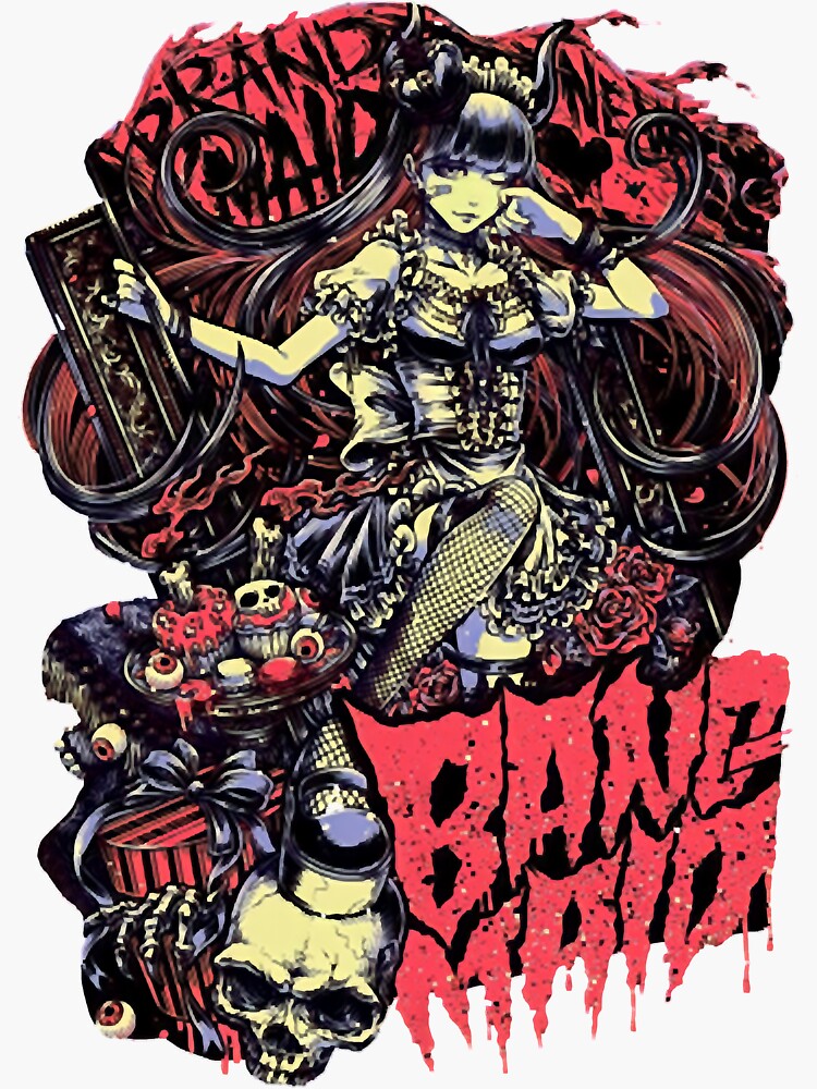 "Band Maid " Sticker for Sale by MoggPrint | Redbubble