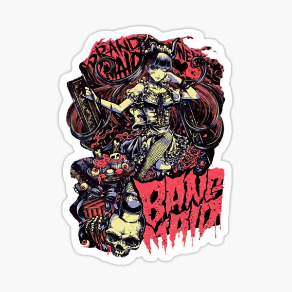 "Band Maid " Sticker for Sale by MoggPrint | Redbubble