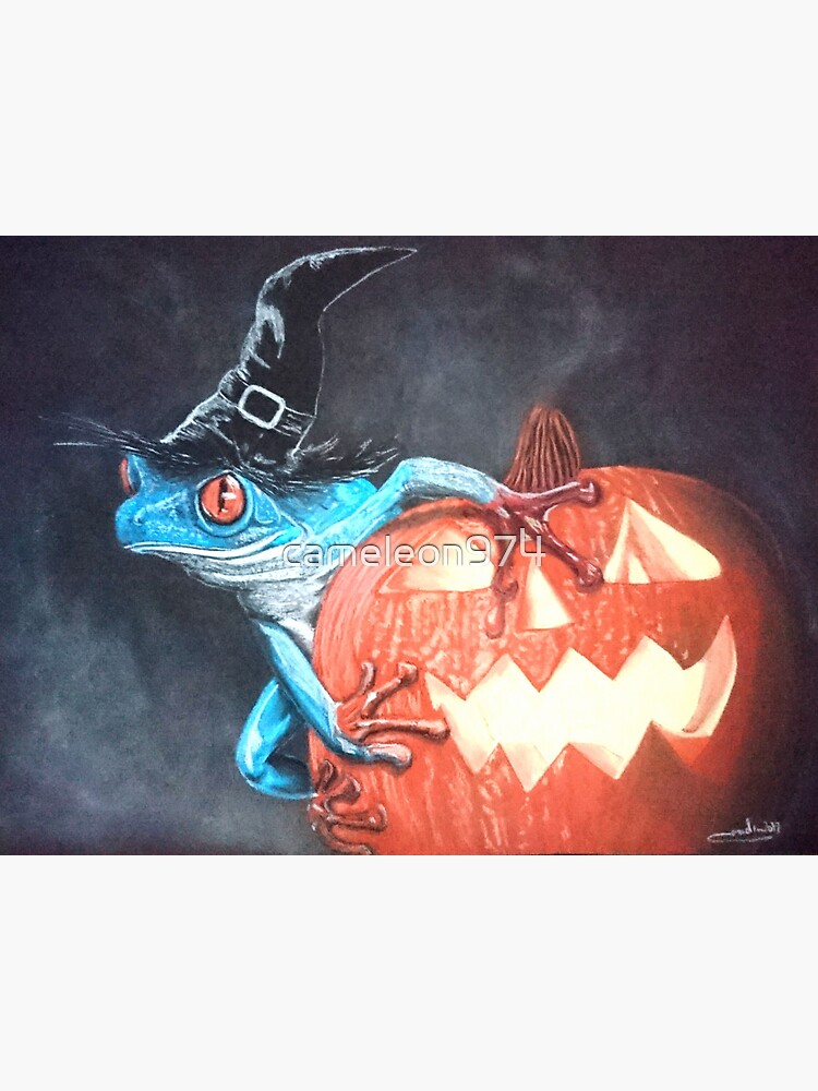 "halloween frog" Sticker for Sale by cameleon974 | Redbubble