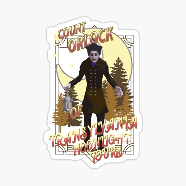 "COUNT ORLOCK" Sticker for Sale by esk-pop-art | Redbubble