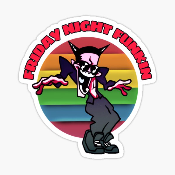 "Friday Night Funkin the best characters happy and funny fnf " Sticker ...
