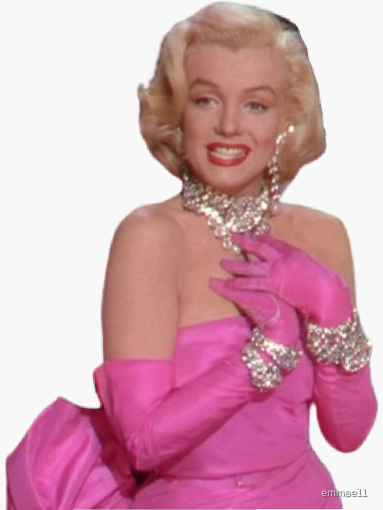 "Marilyn Monroe Pink Dress" Sticker for Sale by emmae11 | Redbubble
