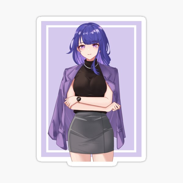 "raiden shogun fanart" Sticker for Sale by bastian31 | Redbubble