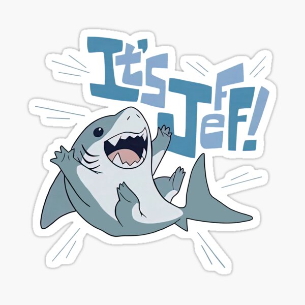 "It’s Jeff The Landshark" Sticker for Sale by ZoraidaLandrua | Redbubble