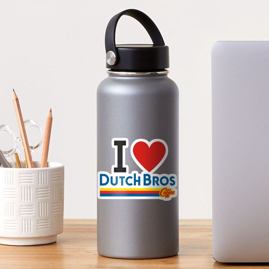 "I love Dutch Bros Coffee" Sticker for Sale by oemgee-art | Redbubble