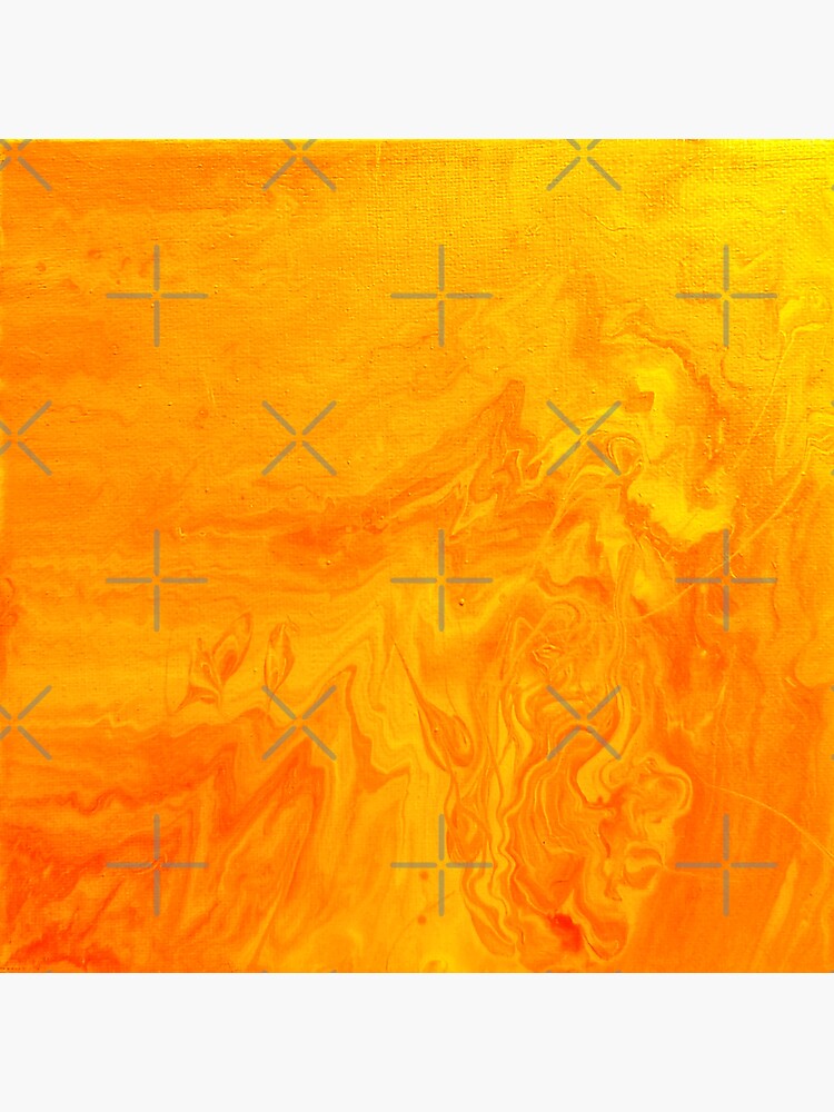 "Liquid Fire Abstract Painting" Sticker for Sale by CharacterCanvas ...