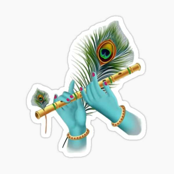"Lord Krishna" Sticker for Sale by cordialvibes | Redbubble
