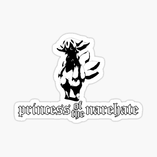 "Made in abyss Faputa Princess of the Narehate - Black" Sticker for ...