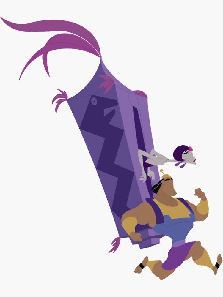 "Minimalist Kronk and Yzma " Sticker for Sale by GuadalupeSchr | Redbubble