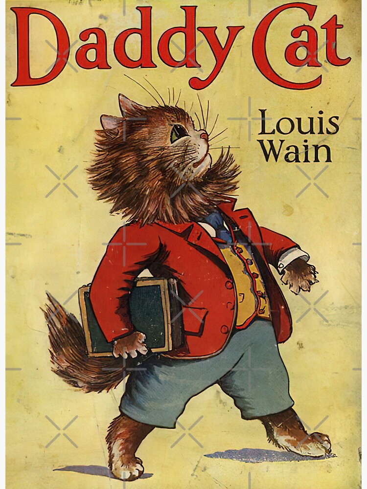 "Daddy Cat" Sticker for Sale by TorstenRichter | Redbubble