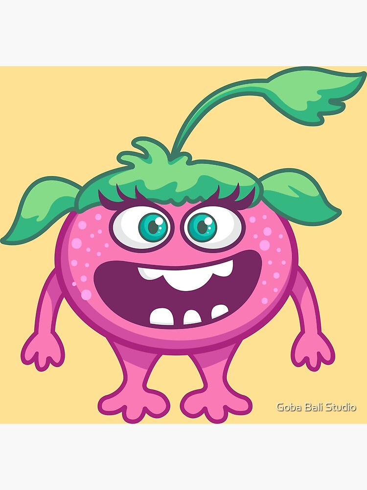 "cute pink monster female" Poster for Sale by yudabento | Redbubble