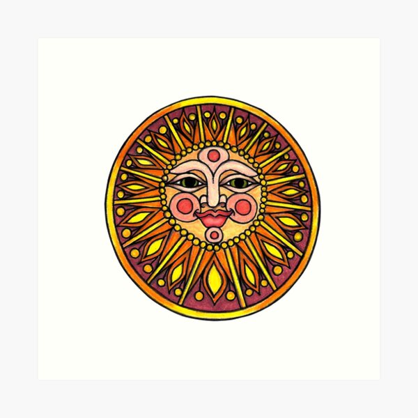 "RENAISSANCE SUN FACE" Art Print by arthistorymajor | Redbubble