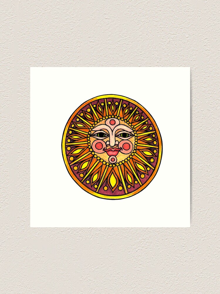 "RENAISSANCE SUN FACE" Art Print by arthistorymajor | Redbubble